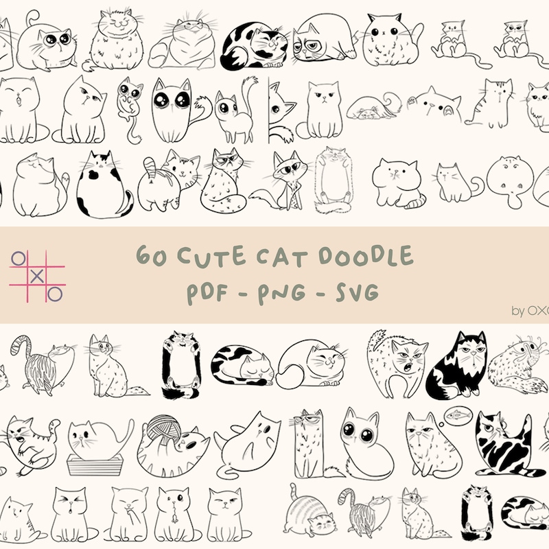 Cat Doodle - Etsy