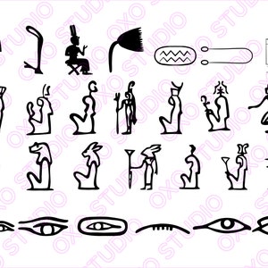 110 Egyptian Hieroglyph Procreate Stamps: Ancient Art (digital Download ...