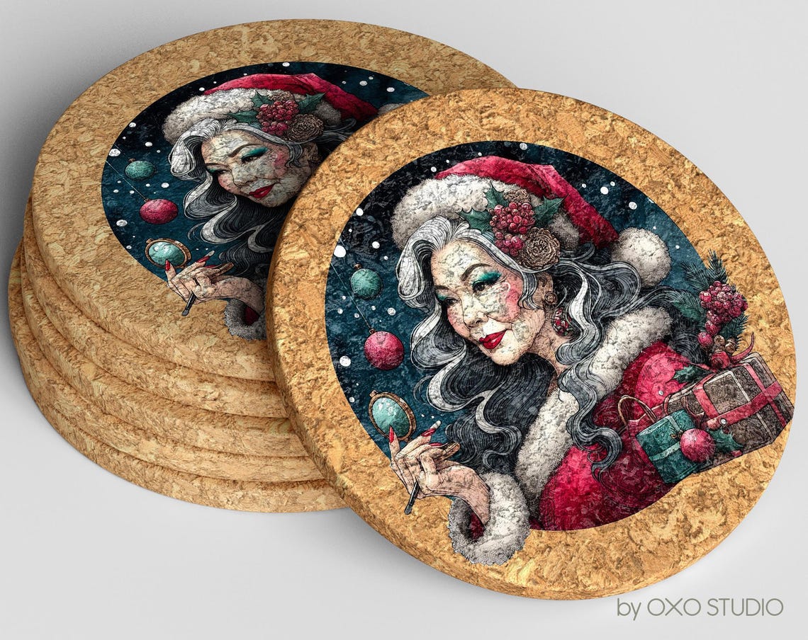 Elegant Santa Portrait Print | Christmas Decor (digital Download) - Etsy