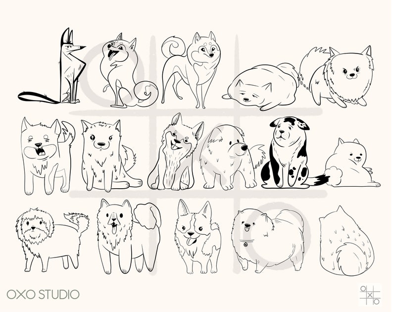 60 Procreate Dog Stamp Collection: Bark-tastic Doodles for Digital ...