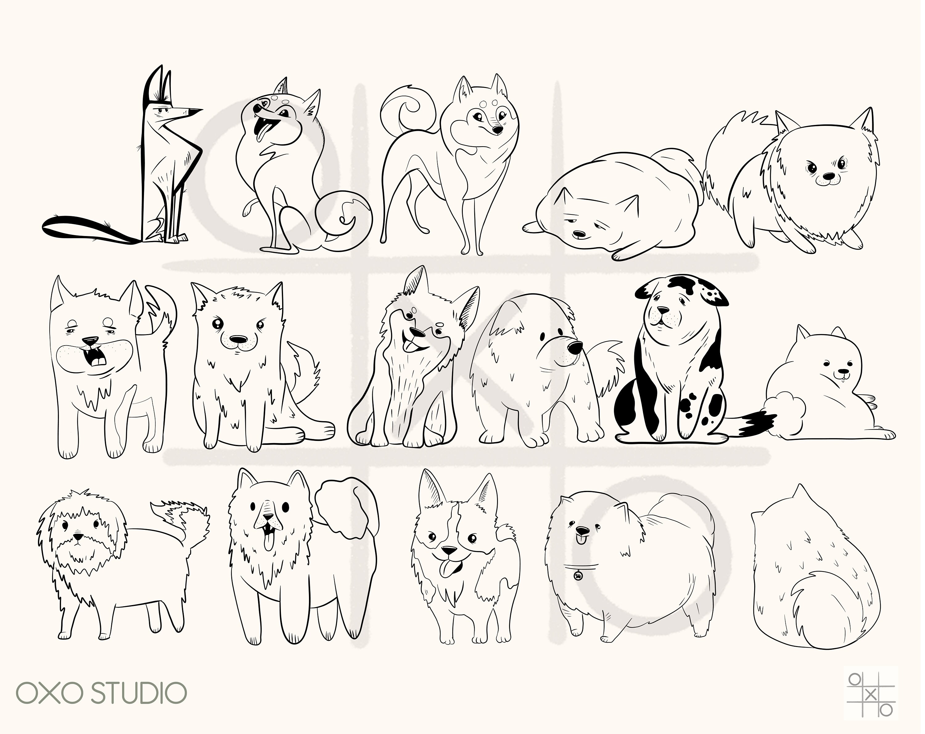 60 Procreate Dog Stamp Collection: Bark-tastic Doodles for Digital ...