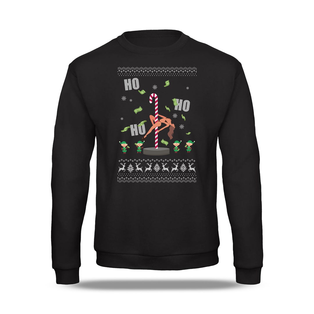 Stripper HO HO HO Ugly Sweater Ugly Christmas - Etsy