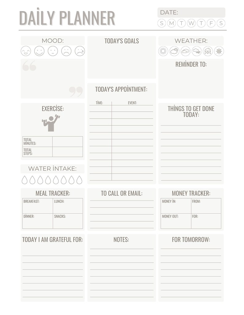 24 Hour Daily Planner Printable, Hourly Planner, Military Time Plan ...