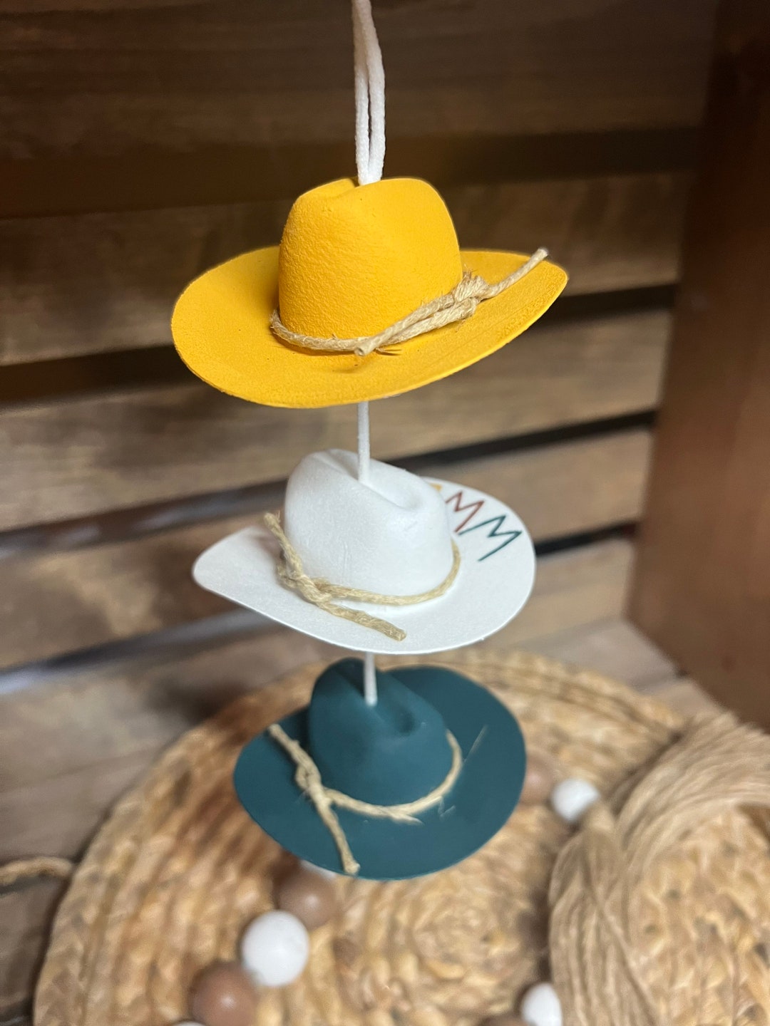 Mini Cowboy Hat Car Charm - Etsy