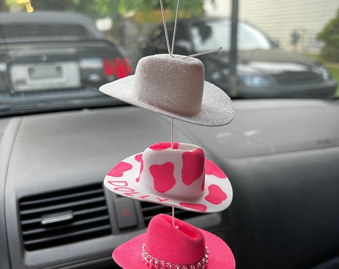 Mini Cowboy Hat Car Charm - Etsy