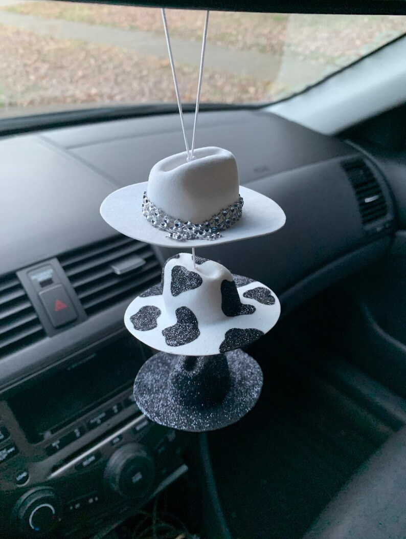 Mini Cowboy Hat Car Charm - Etsy