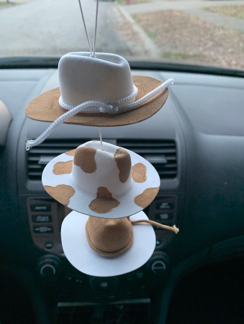 Mini Cowboy Hat Car Charm - Etsy