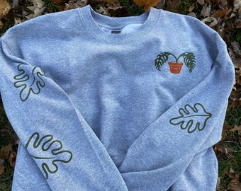 Monstera Leaf Hoodie - Etsy