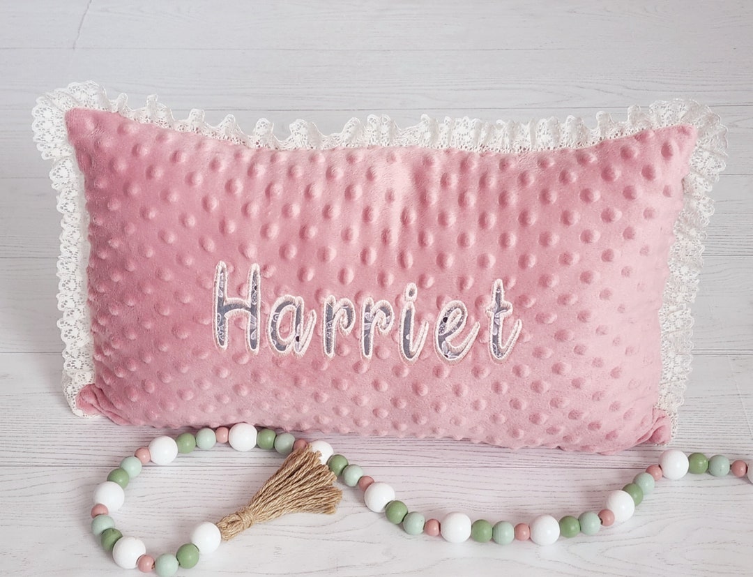 Personalized Name Pillow for Kids, Embroidered Baby Pillow, Cuddly ...