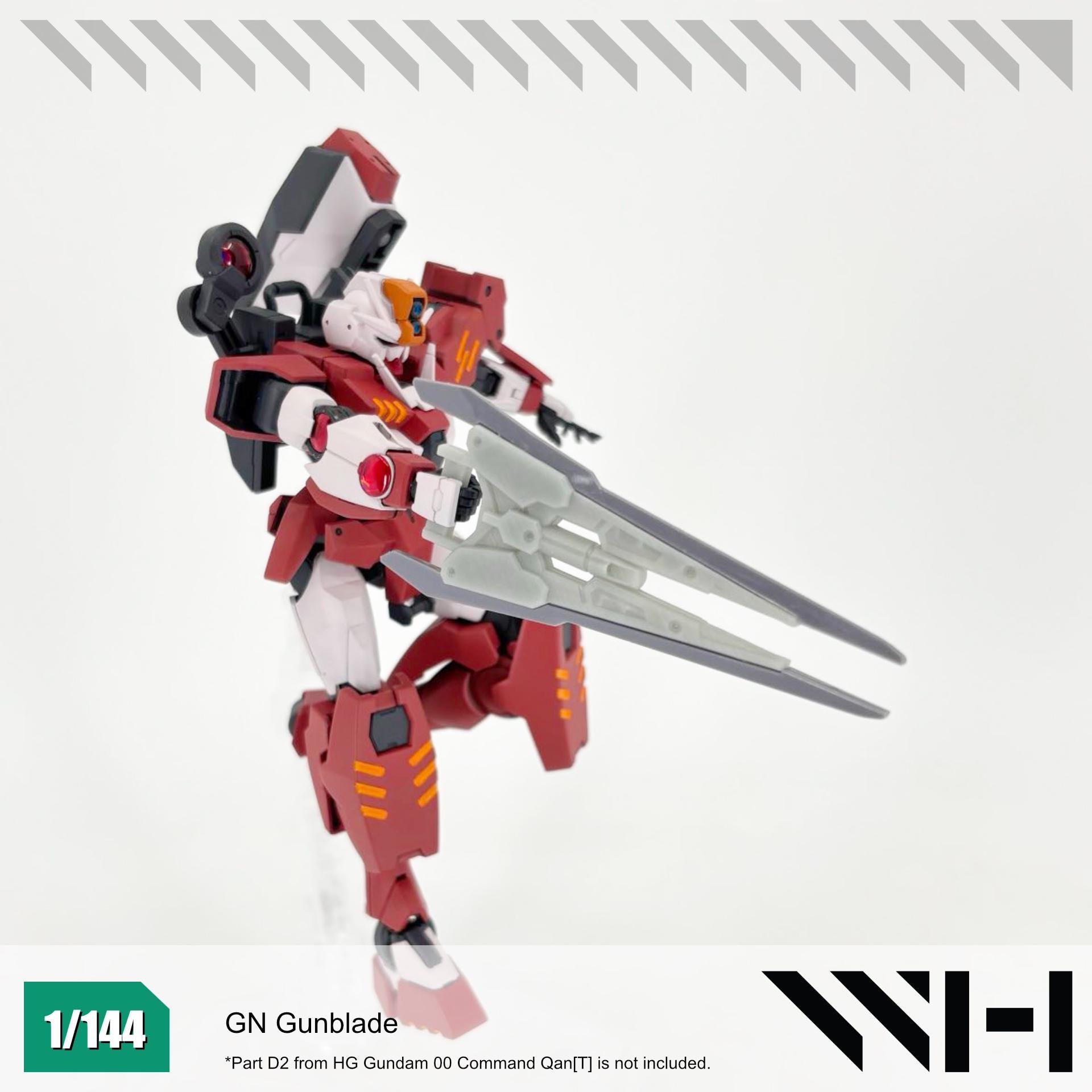 GN Gunblade - 3d-printed 1/144 Mecha Weapon Set - Etsy