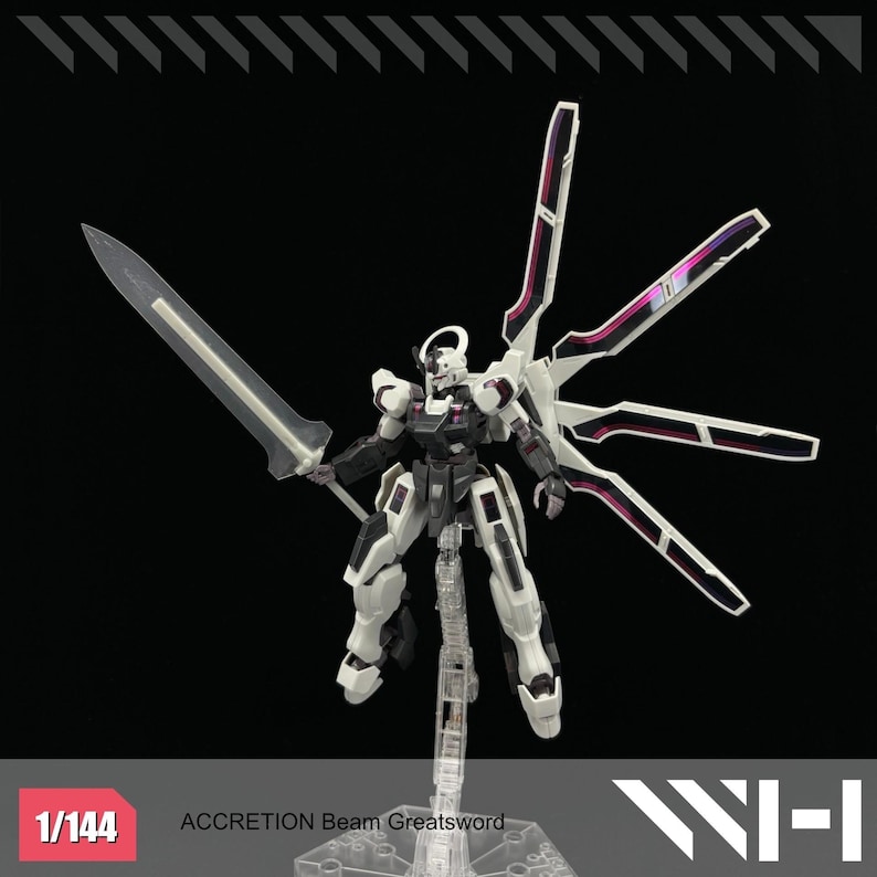 ACCRETION Beam Greatsword - 3d-printed 1/144 Mecha Weapon - Etsy
