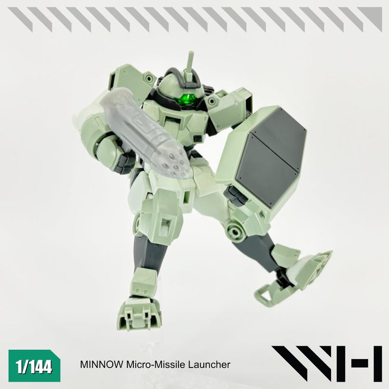 MINNOW Micro-missile Launcher - 3d-printed 1/144 Mecha Weapon - Etsy