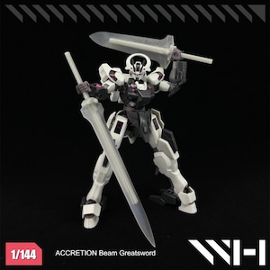 ACCRETION Beam Greatsword 3d-printed 1/144 Mecha Weapon - Etsy