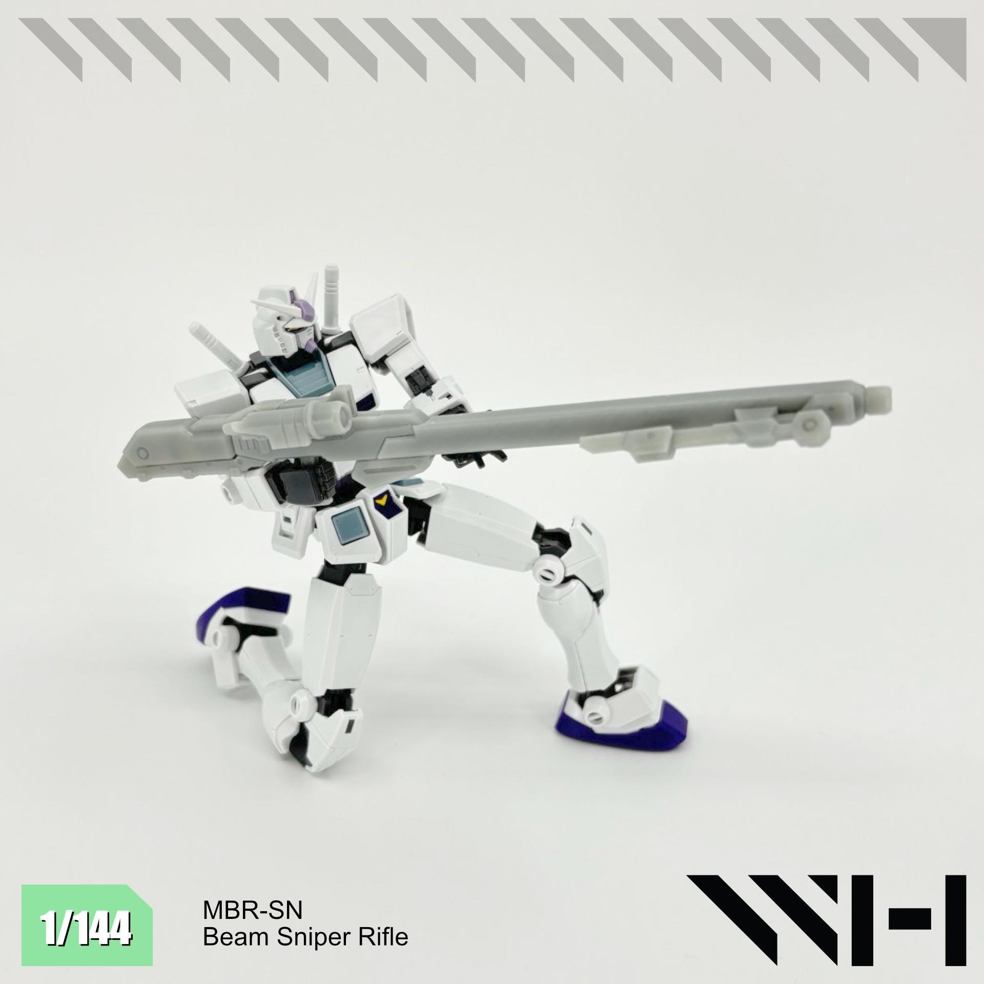 MBR-SN Beam Sniper Rifle - 3d-printed 1/144 Mecha Weapon - Etsy