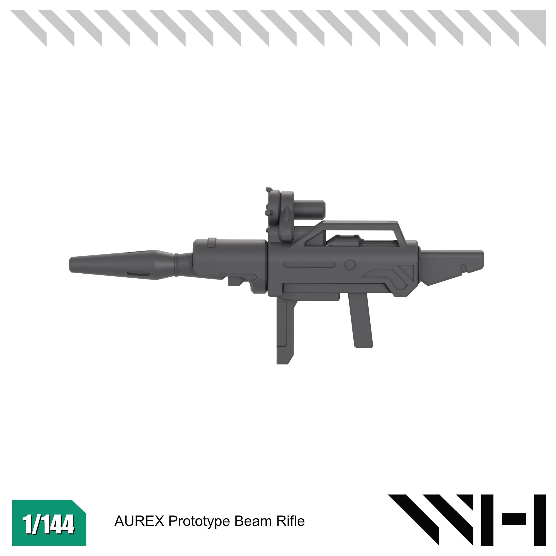 AUREX Prototype Beam Rifle - 3d-printed 1/144 Mecha Weapon - Etsy