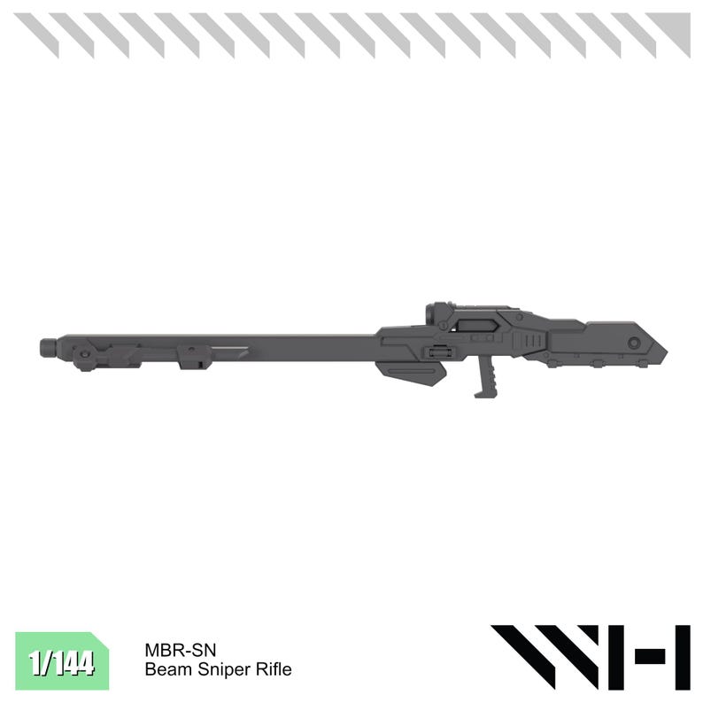 MBR-SN Beam Sniper Rifle - 3d-printed 1/144 Mecha Weapon - Etsy