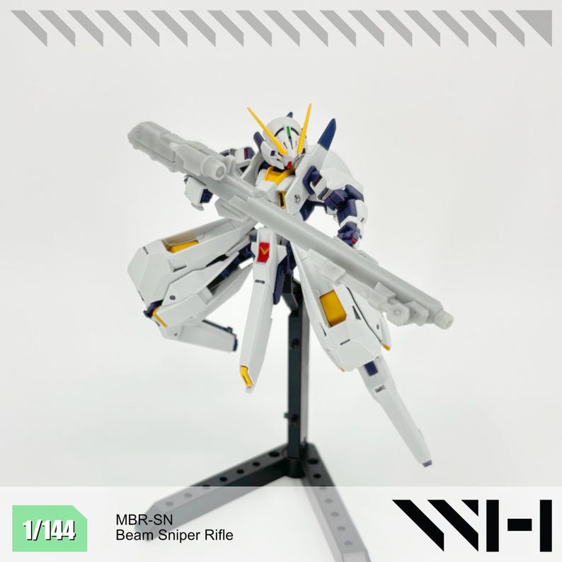 MBR-SN Beam Sniper Rifle - 3d-printed 1/144 Mecha Weapon - Etsy