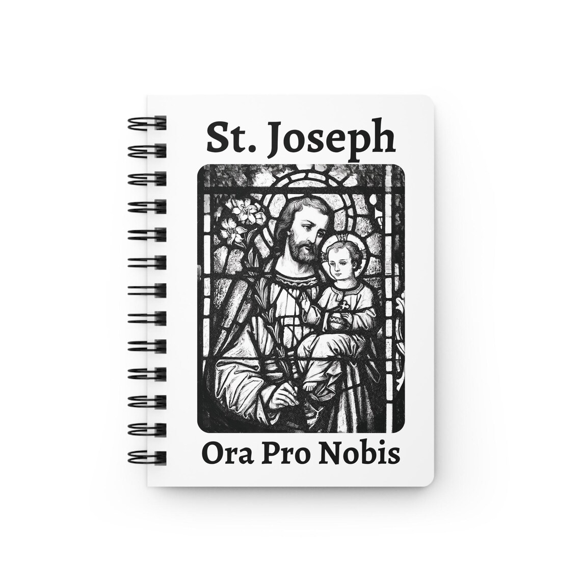 St. Joseph Spiral Bound Lined Journal, Catholic Prayer Journal ...