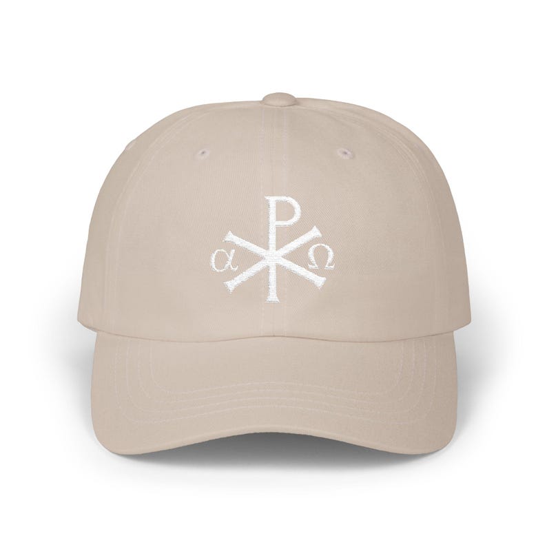 Chi Ro Alpha and Omega Classic Dad Cap, Catholic Hat, Ordinary Time ...
