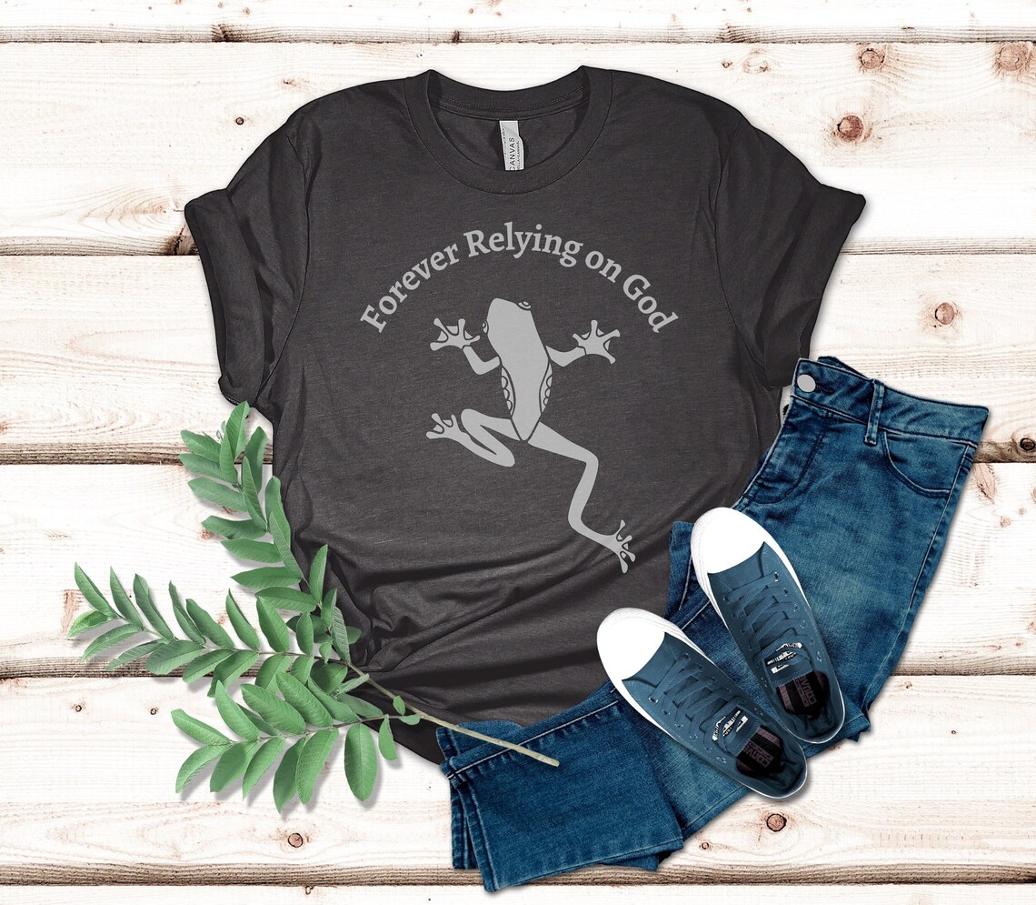 FROG Shirt, Fully Rely on God Shirt, Christian Frog Shirt, Christian ...