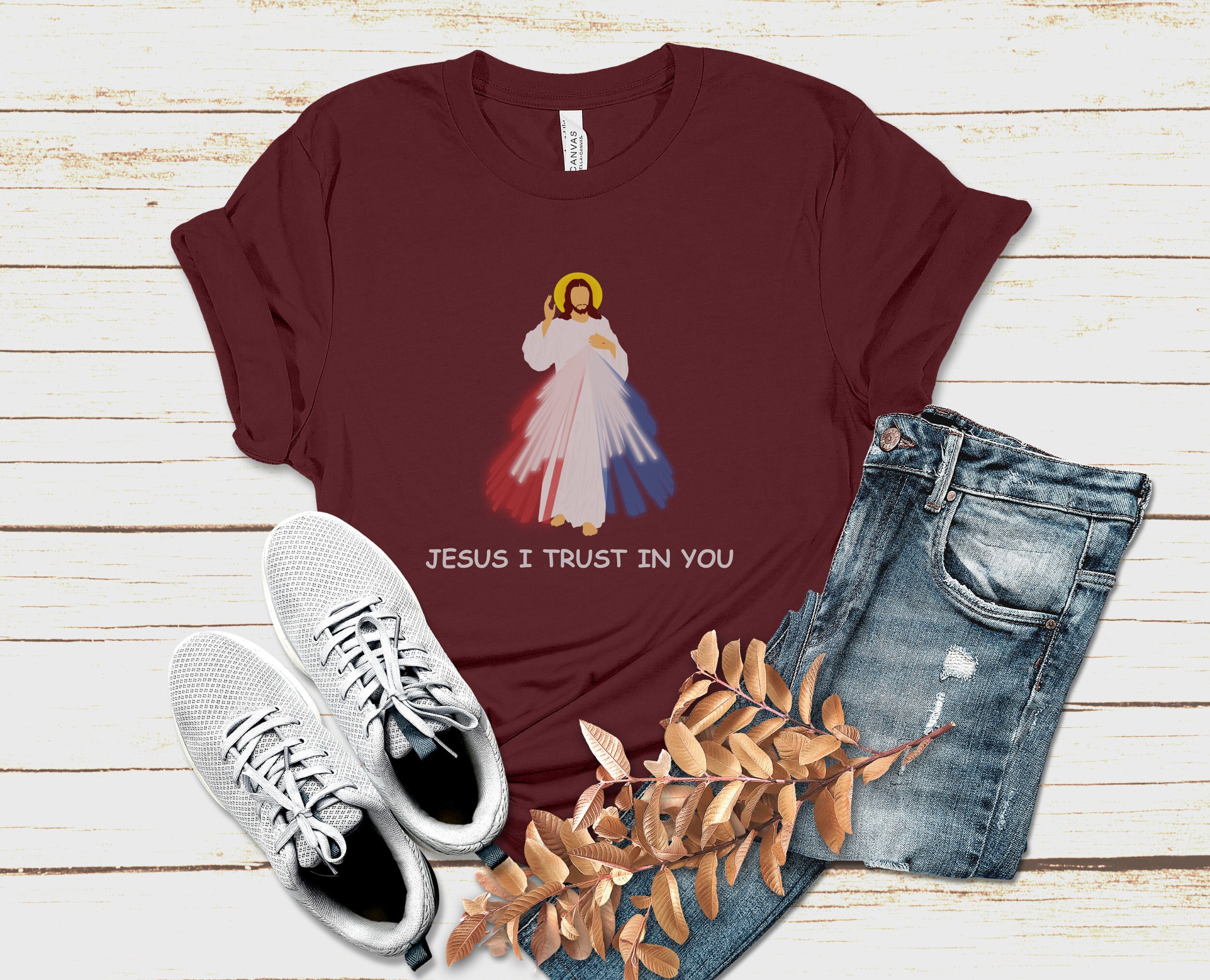 Divine Mercy Shirt, Catholic Shirt, Jesus I Trust in You Shirt ...