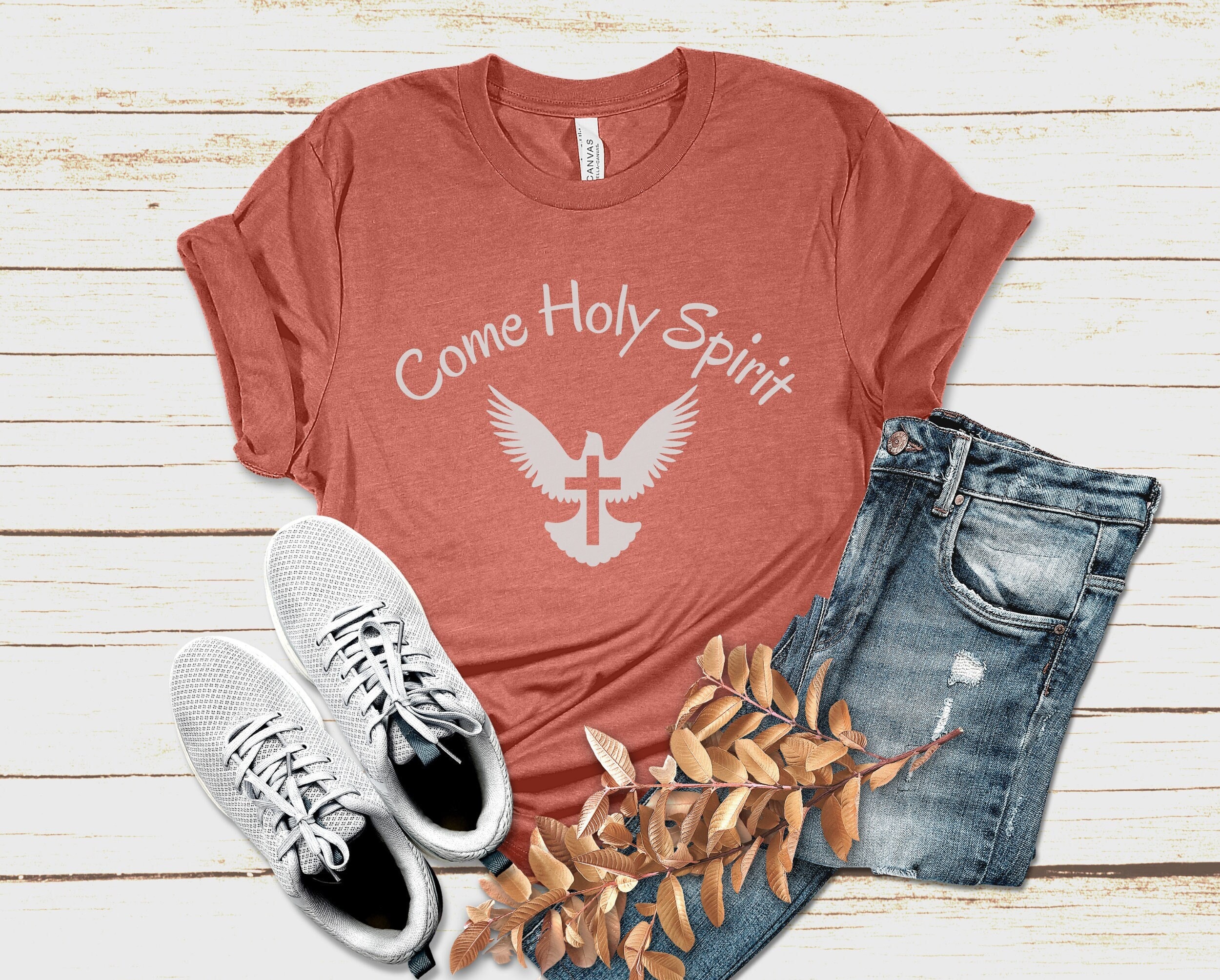 Come Holy Spirit Shirt, Pentecost Shirt, Holy Spirit Shirt, Catholic ...