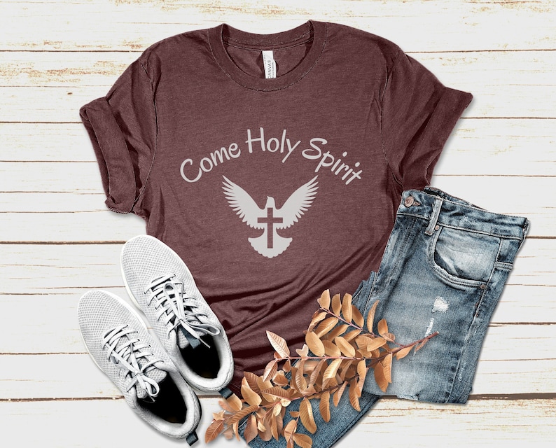 Come Holy Spirit Shirt, Pentecost Shirt, Holy Spirit Shirt, Catholic ...