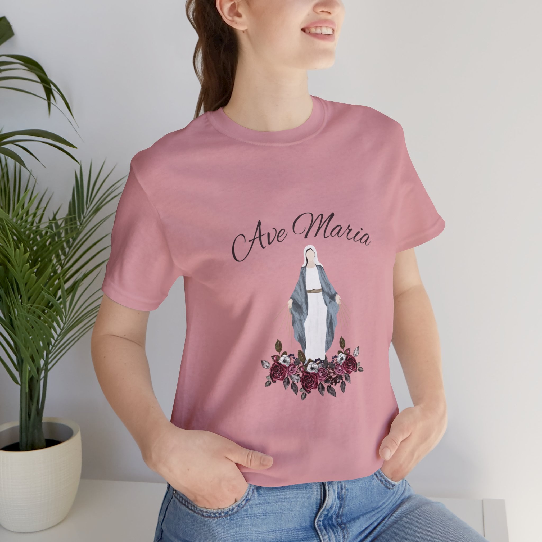 Ave Maria Shirt, Hail Mary Shirt, Virgin Mary Shirt, Our Lady Shirt ...