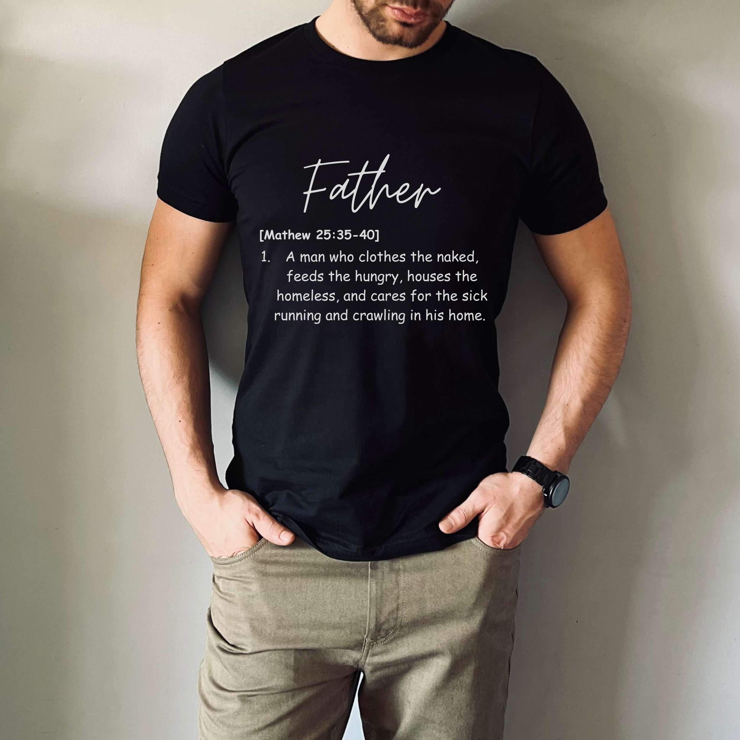 Father Definition Shirt, Dad Definition Shirt, Christian Dad Shirt ...