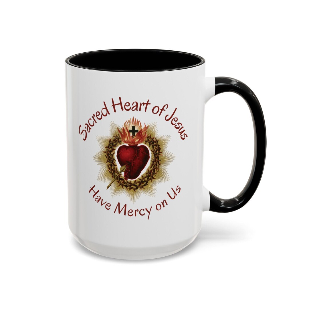 Most Sacred Heart of Jesus Coffee Mug, Catholic Coffee Mug, Sacred ...