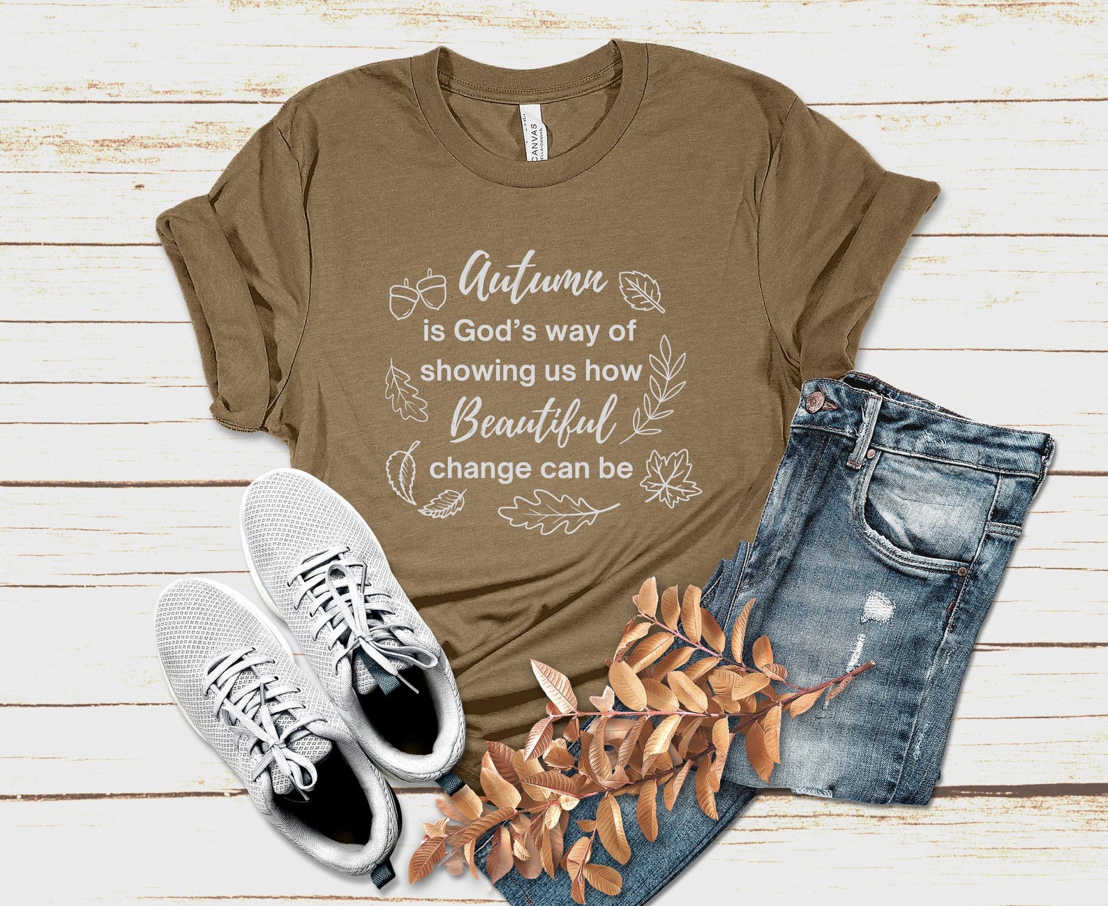 Autumn is God's Way of Showing Us How Beautiful Change Can Be Shirt ...