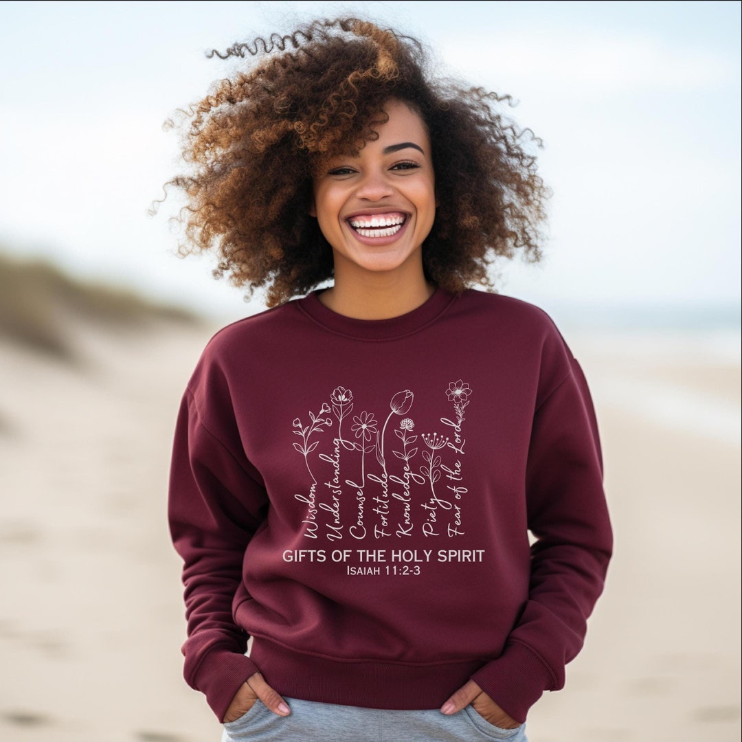 Gifts of the Holy Spirit Crewneck Sweatshirt, Catholic Crewneck, Holy ...