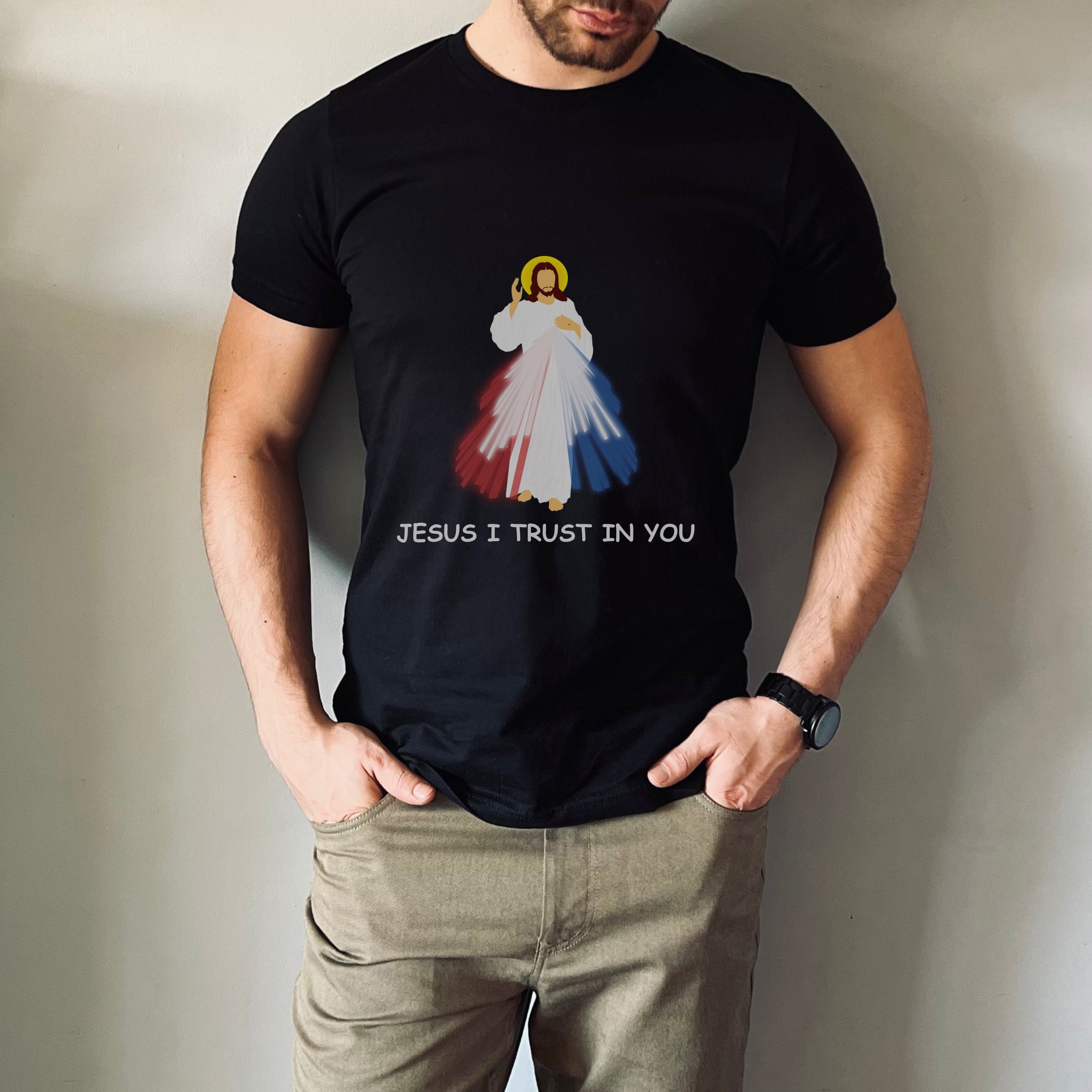 Divine Mercy Shirt, Catholic Shirt, Jesus I Trust in You Shirt ...