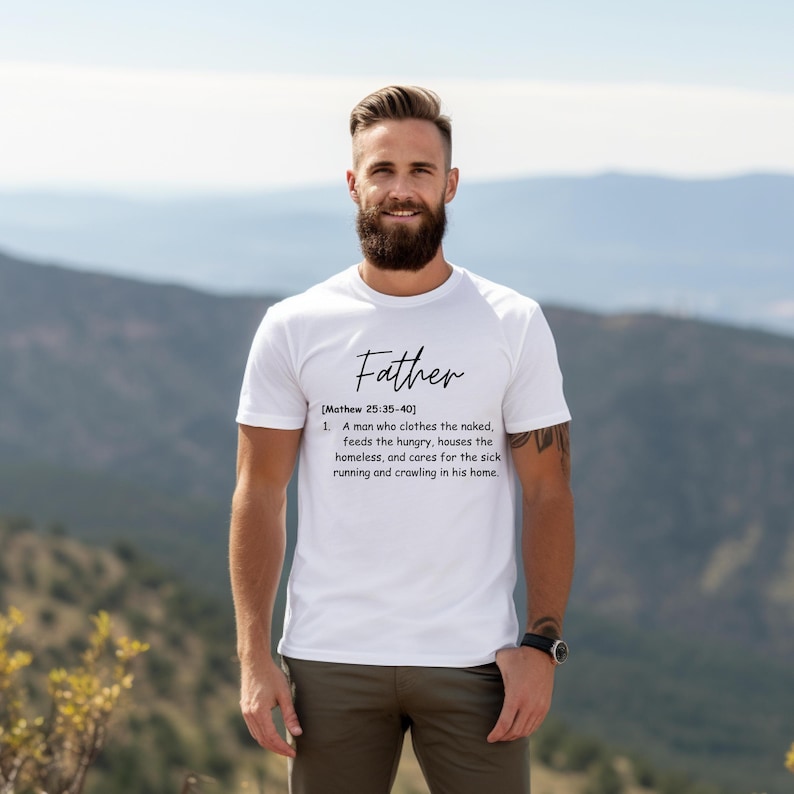 Father Definition Shirt, Dad Definition Shirt, Christian Dad Shirt ...