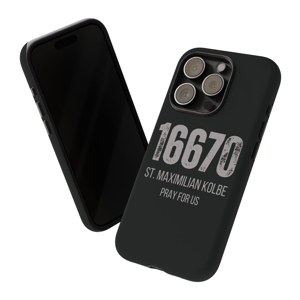 St. Maximilian Kolbe Prison Number 16670 iPhone 16 15 14 13 12 Pro Max ...