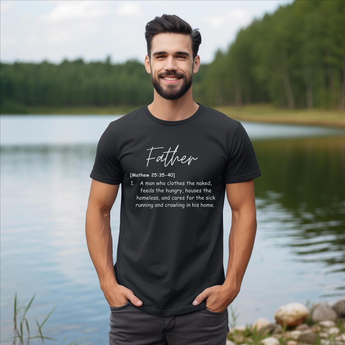 Father Definition Shirt, Dad Definition Shirt, Christian Dad Shirt ...