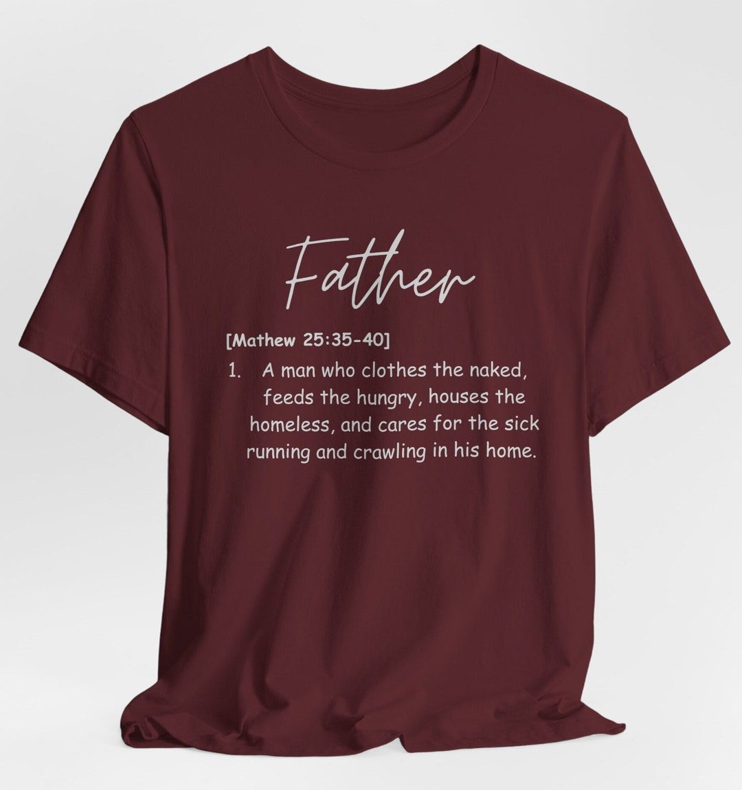 Father Definition Shirt, Dad Definition Shirt, Christian Dad Shirt ...