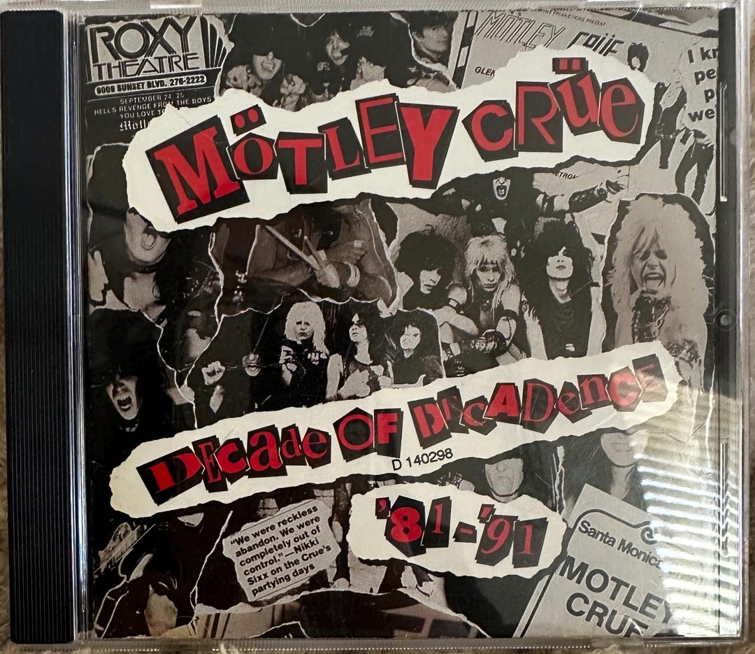 Motley Crew - Decade of Decadence CD Compilation 1981-1991 Released ...