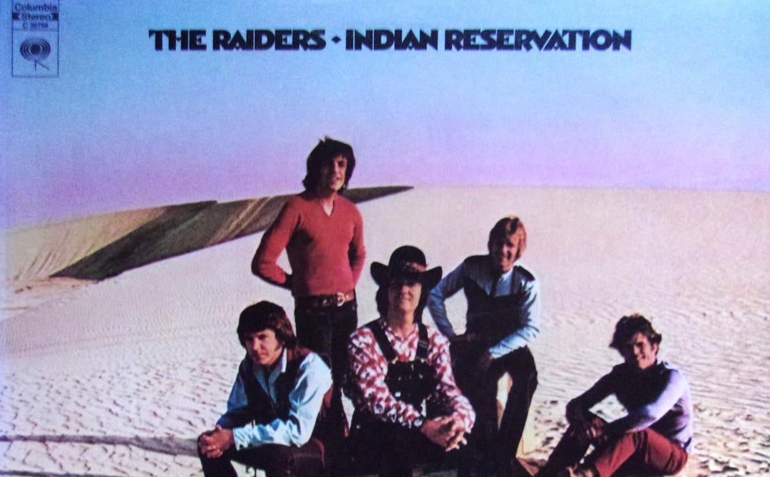 The Raiders - Indian Reservation 1971 on Columbia C 30768 - Etsy