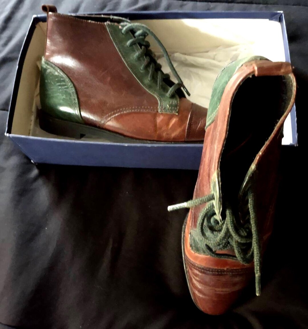 Women's Vintage Multi Colored Block Hush Puppies - Etsy