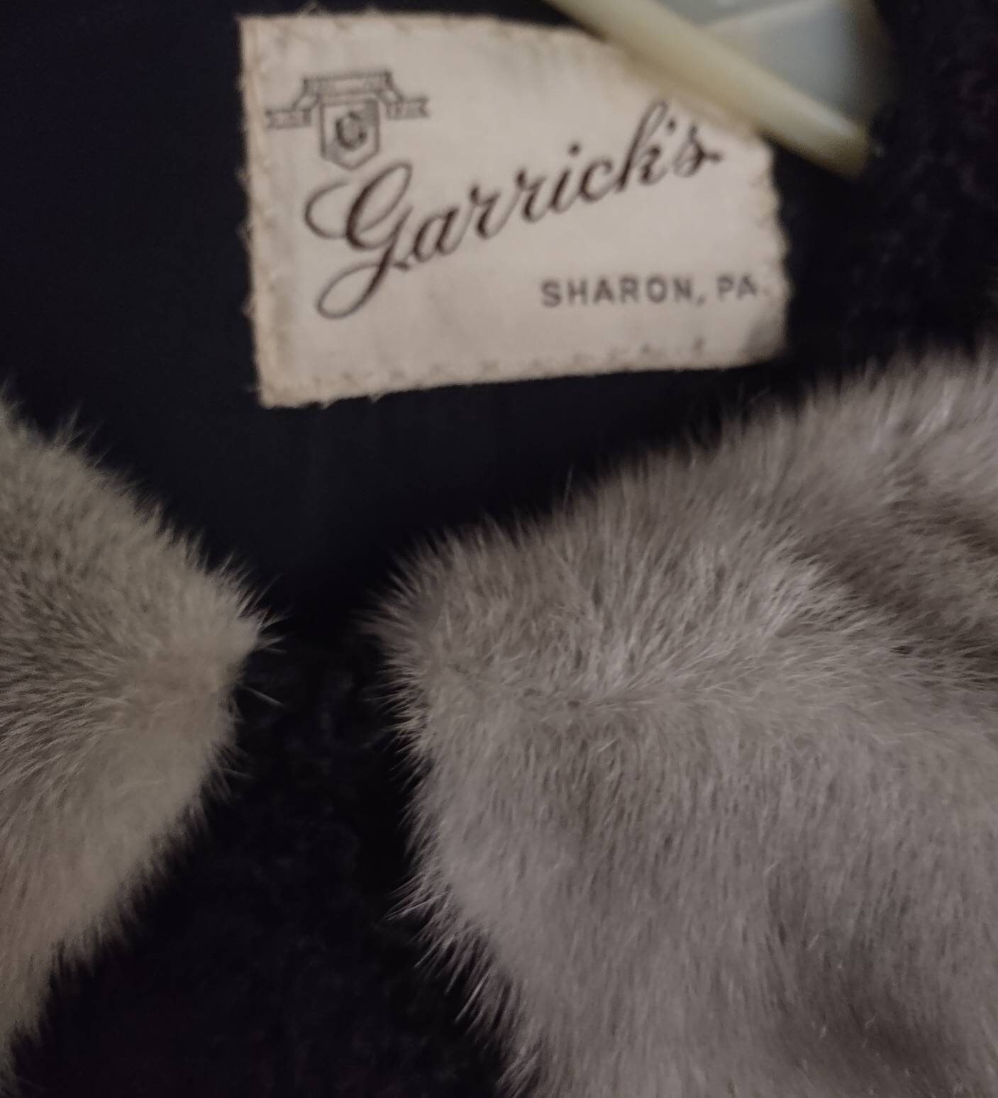 Vintage Women Coat With Mink Collar Garricks Furriers Sharon - Etsy