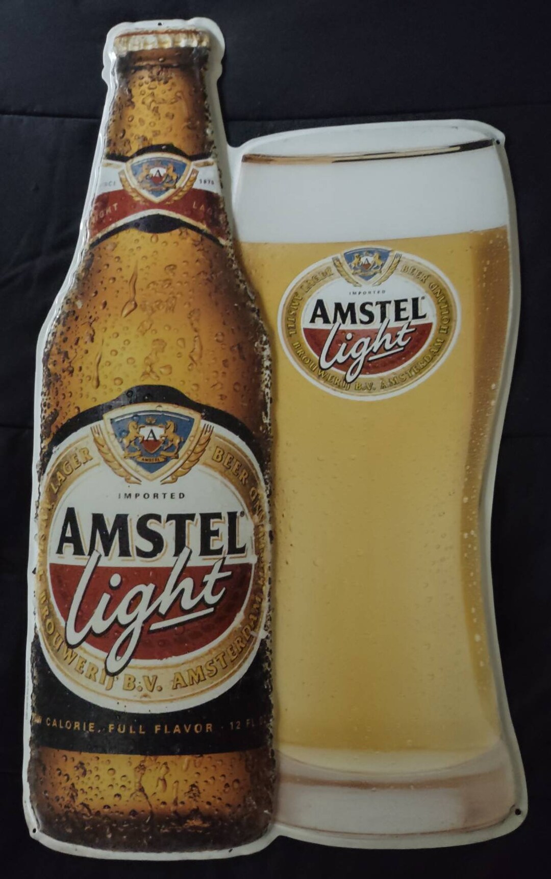 Vintage Amstel Light Metal Beer Sign - Etsy