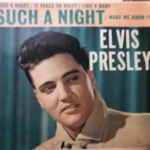 Elvis Presley - Such A Night, 1960 RCA 7-inch Mono Vinyl - Etsy