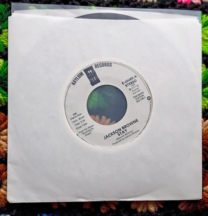 Jackson Brown - Stay 1977 on Asylum Records Stereo Side/mono Side E ...