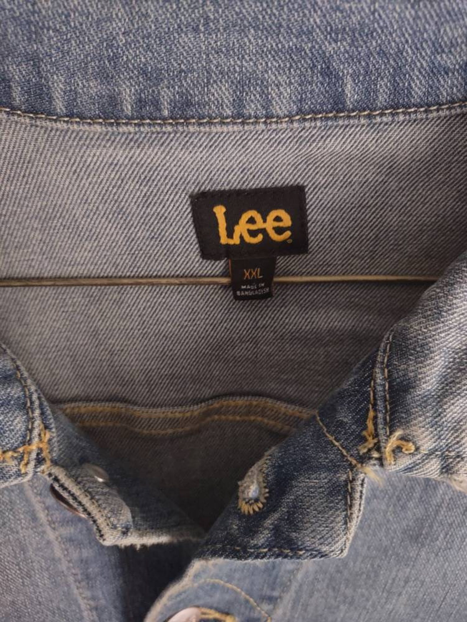 Vintage Look Lee Denim Jacket With Hand Painted Back Panel - Etsy