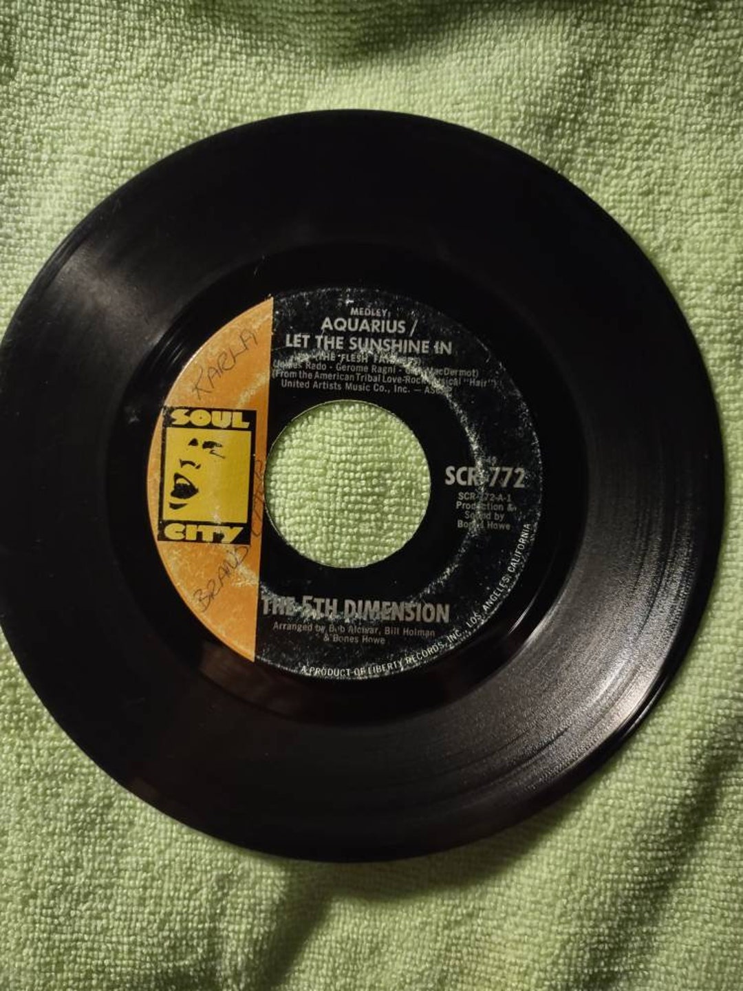 The 5TH Dimension Aquarius 1969 on Soul City Records SCR 772 - Etsy