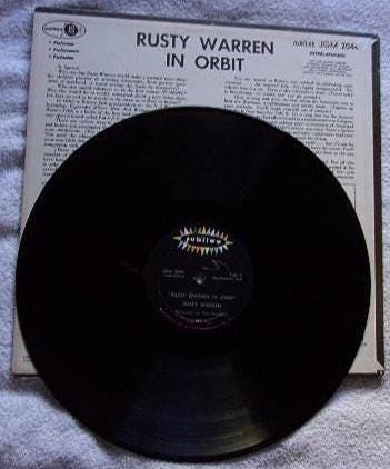 Rusty Warren - in Orbit 1962 on Jubilee JGM 2044 Autographed - Etsy