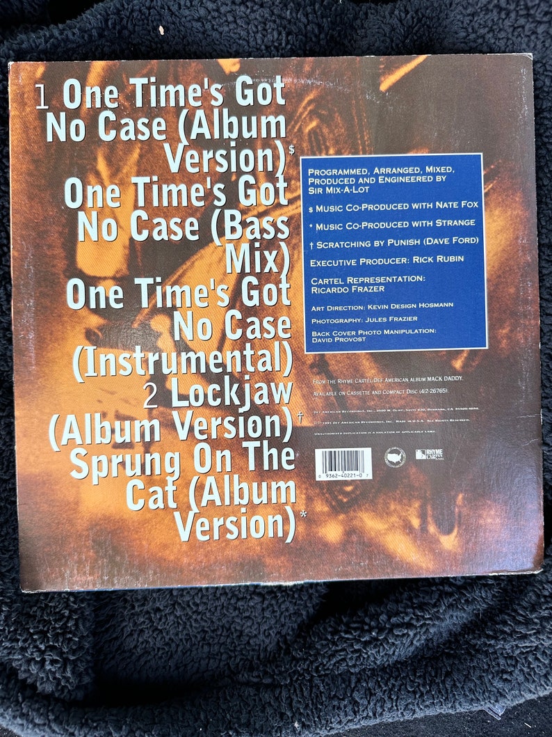 Sir Mix A Lot A Side One Times Got No Case B Side Lockjaw Maxi-single ...