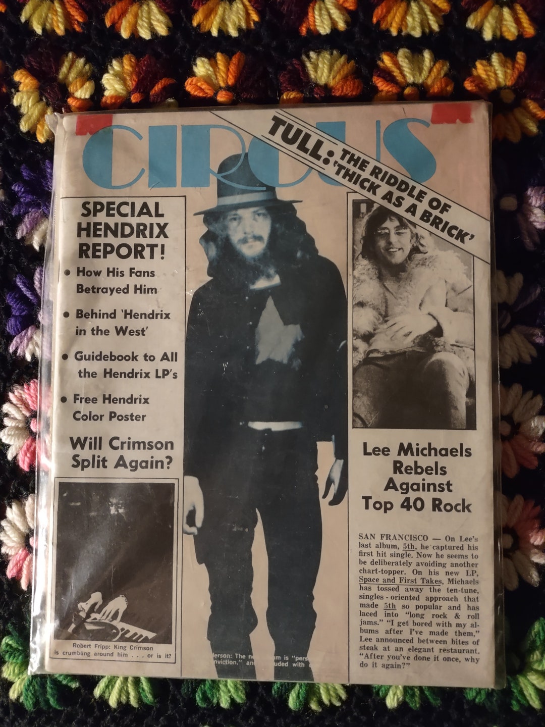 Vintage Circus Fan Magazine April 1972 Issue With Ian Anderson From ...