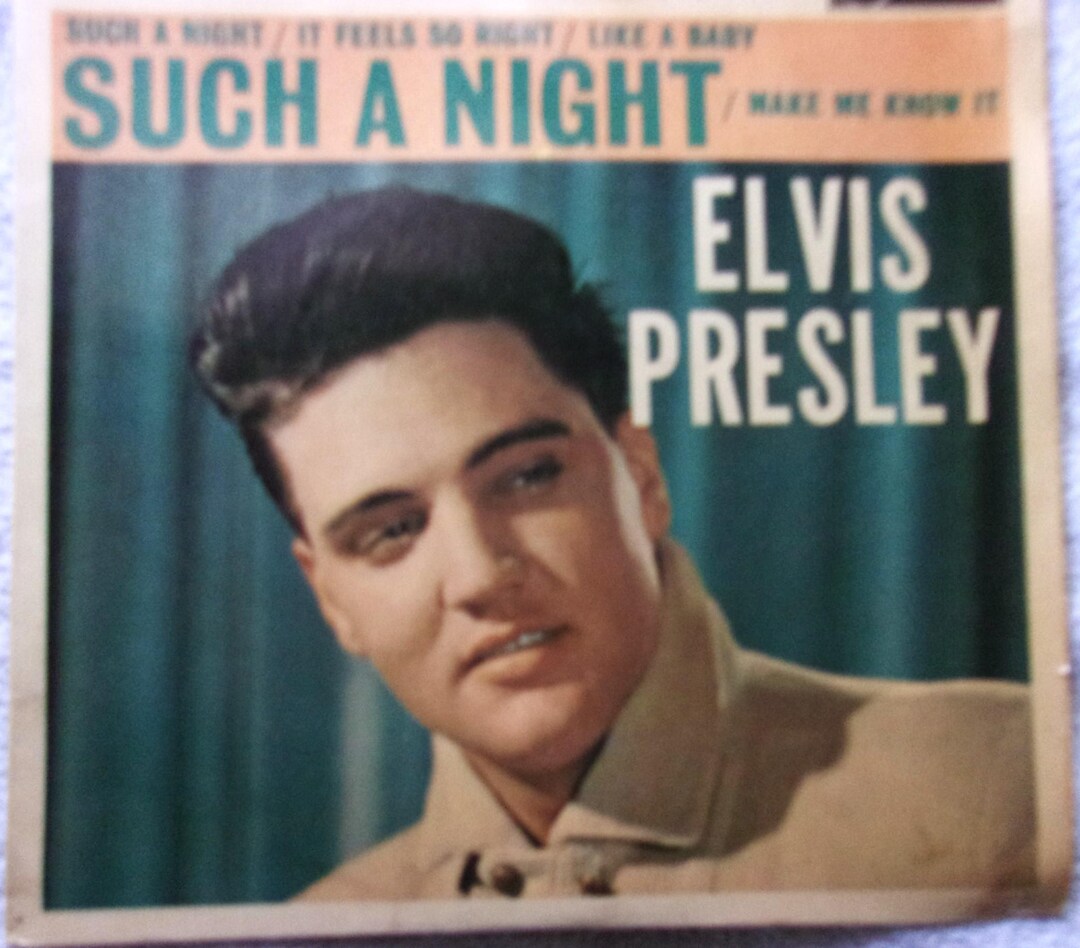 Elvis Presley Such A Night 1960 7 Inch Mono on RCA RCX-190 4 Tracks ...